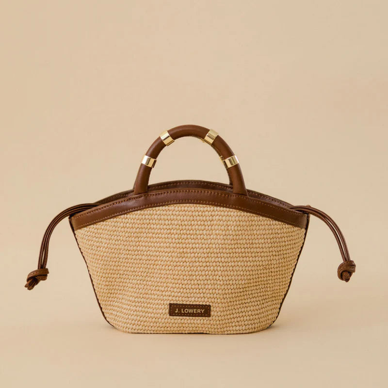 J. Lowery Raffia Mini Tote– HIVE