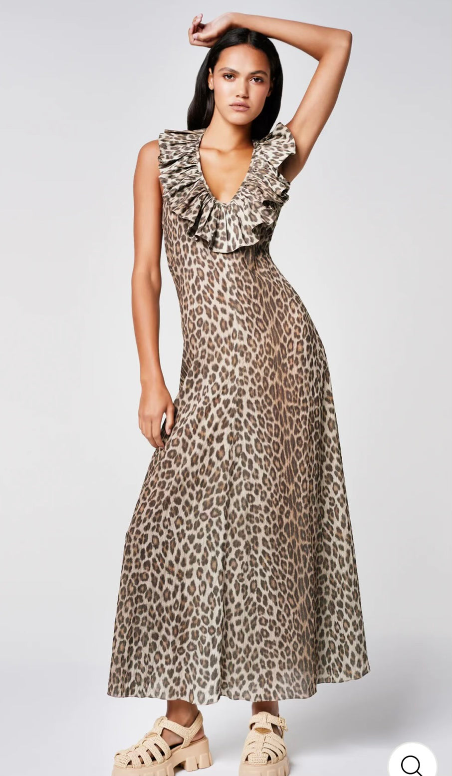 Smythe Leopard Halter Maxi Dress– HIVE