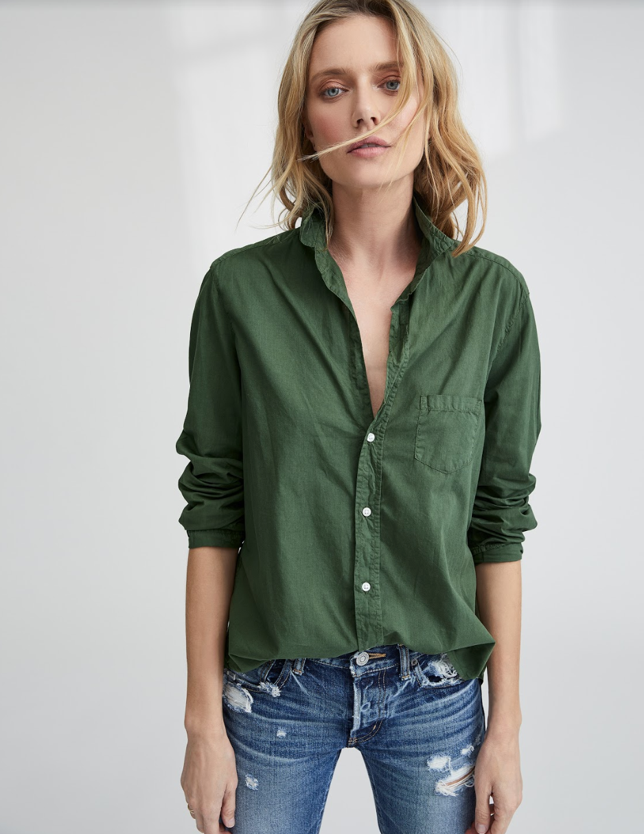 Frank and Eileen Relaxed Button-Up Shirt (Army Green)– HIVE